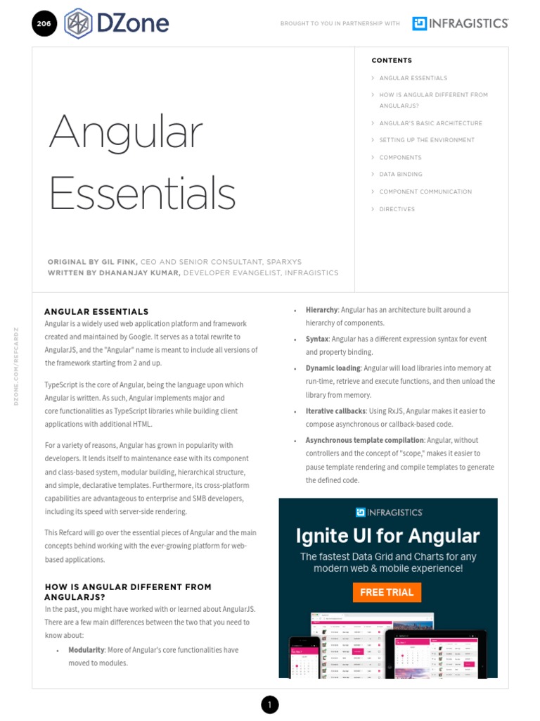 Angular Essentials | PDF | Angular Js | Class (Computer Programming)