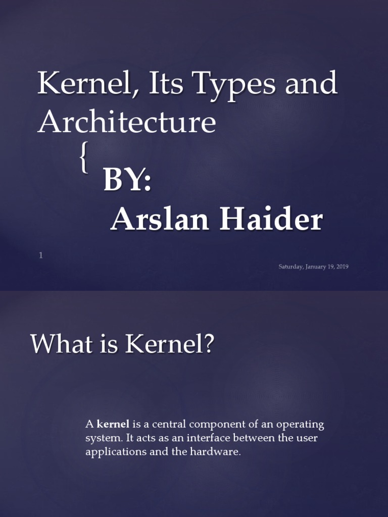 Kernel Presentation | PDF | Kernel (Operating System) | Operating System
