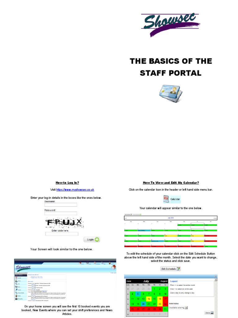 Staff Portal Guide: Login & Features | PDF | Paycheck | Computing
