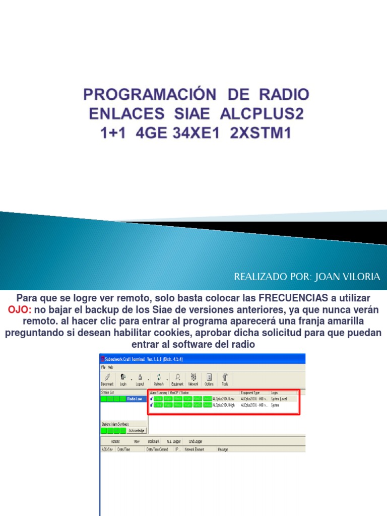 Configuracion Alc 2 Plus Siae | PDF | Point and Click | Informática