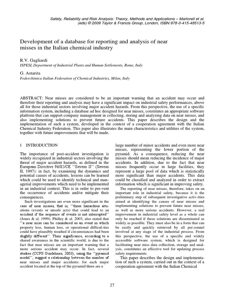 Safety Reliability and Risk Analysis PDF Pages 66 71 | PDF | Databases ...