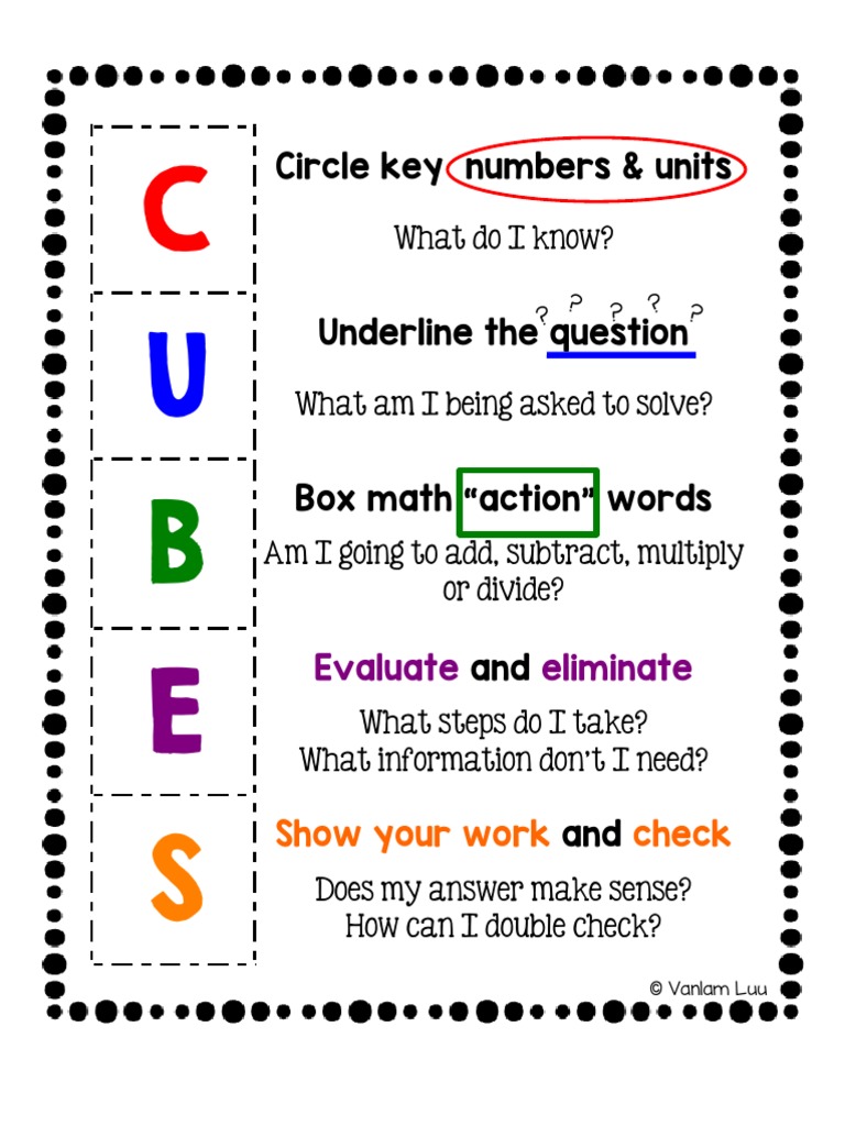 Circle Key Numbers & Units: What Do I Know? | PDF | Teaching ...