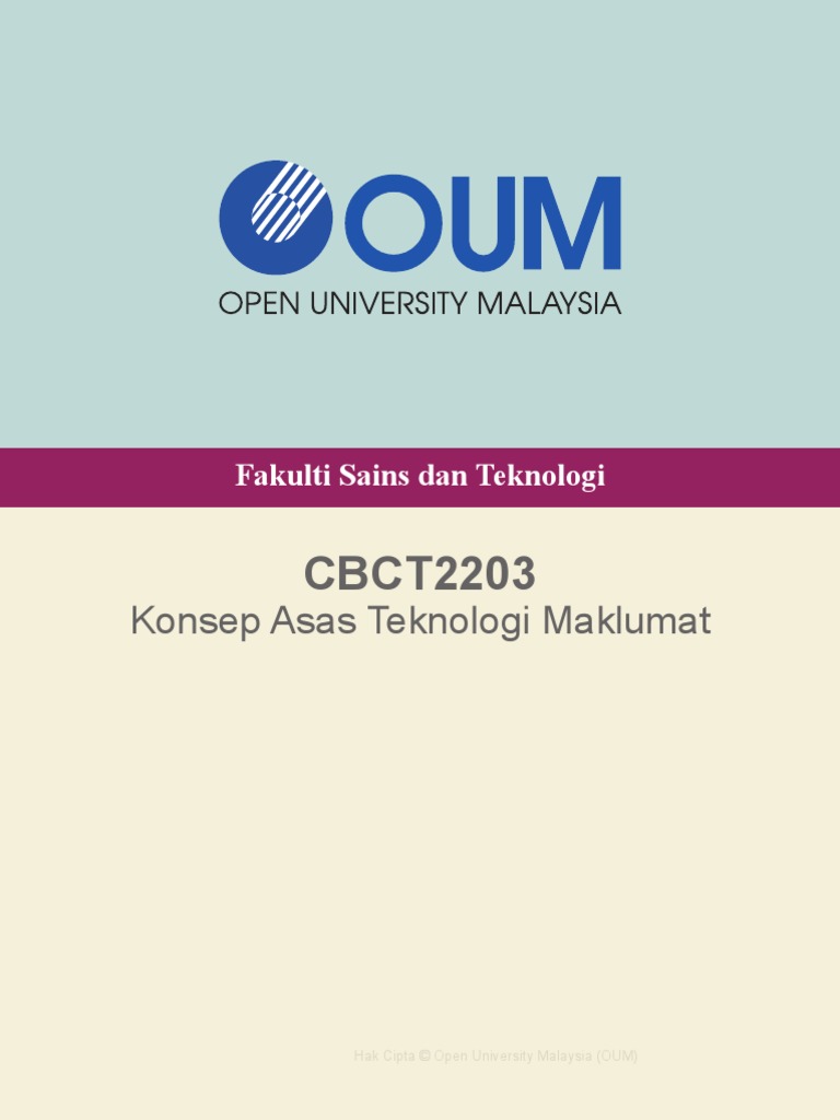 CBCT2203 Konsep Asas Teknologi Maklumat Eapr14 1 PDF | PDF