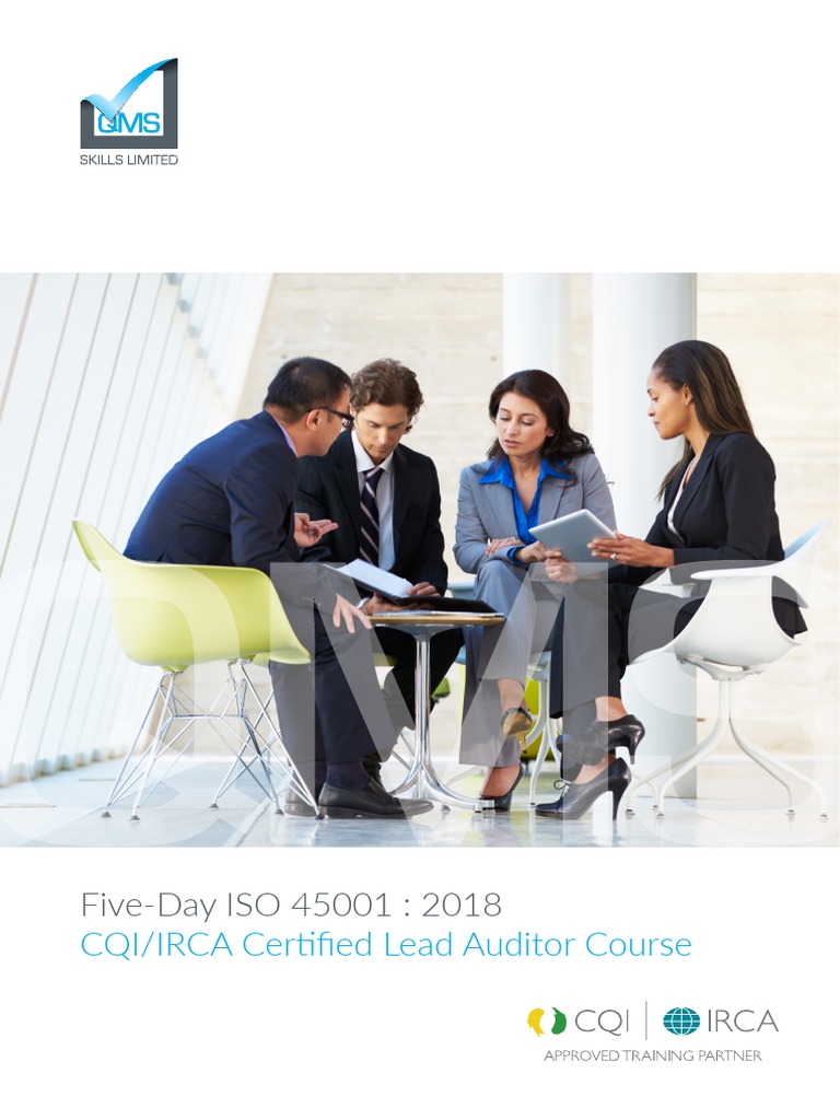 QMS RCA ISO 45001 Lead Auditor Course | PDF | Audit | Occupational ...