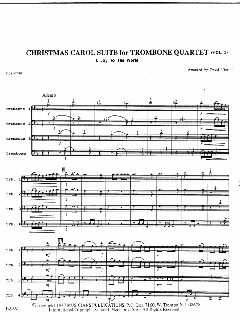 Christmas Carol Suite 1 Uber Score | PDF | Religious Festival Or ...
