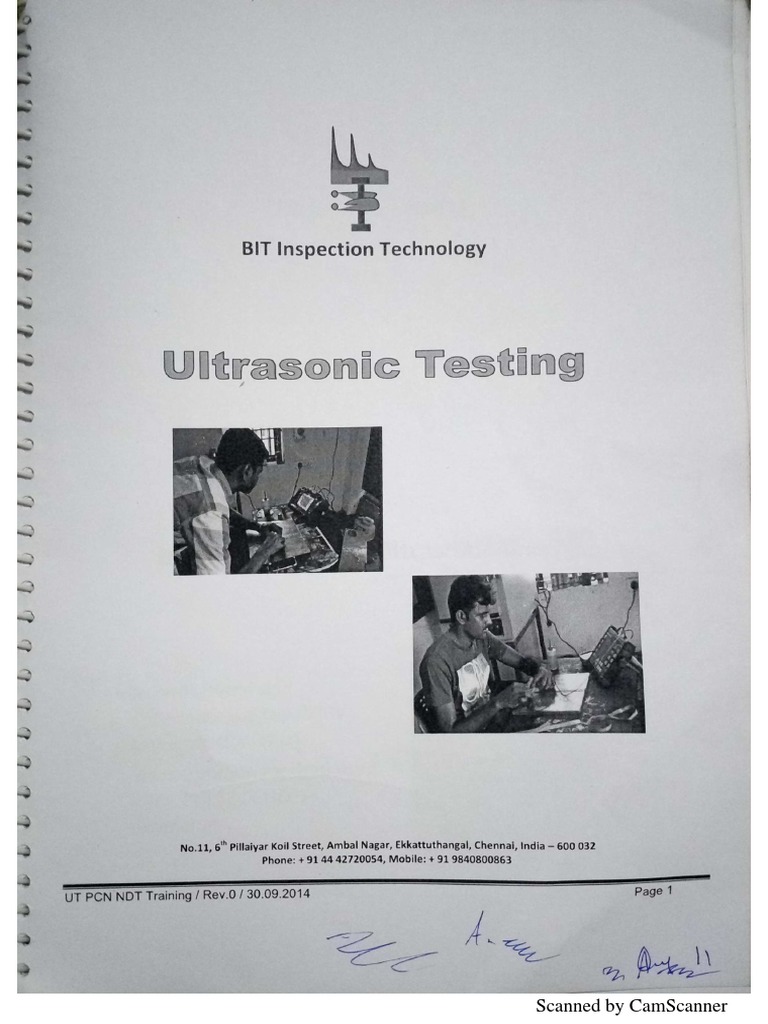 Ultrasonic Inspection | PDF