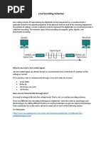Line Coding Schemes Unipolar-Bipolar RZ-NRZ, Manchester, AMI | PDF