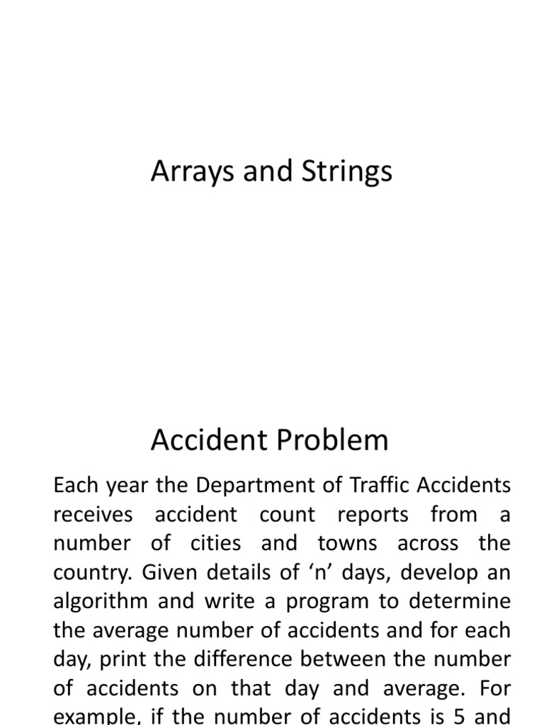 Arrays and Strings | PDF | String (Computer Science) | Array Data Structure