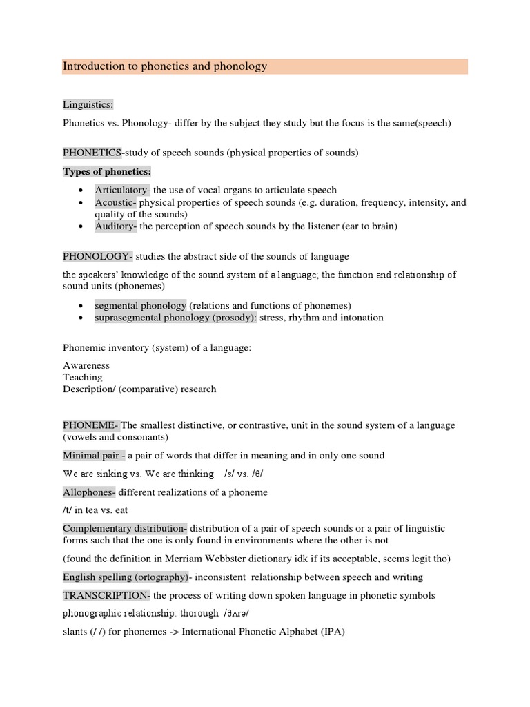Introduction To Phonetics and Phonology | PDF | Syllable | Phoneme