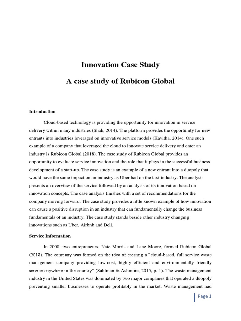 Innovation Case Study | PDF | Innovation | Business Process