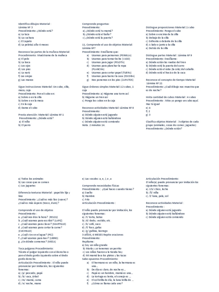 Identifica dibujos y reconoce conceptos básicos en niños de 1 a 3 años ...