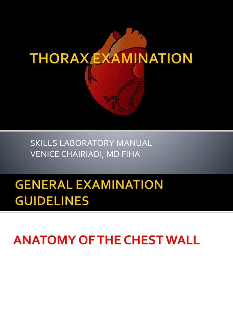 Skills Lab-Thorax Examination | PDF | Heart Valve | Ventricle (Heart)