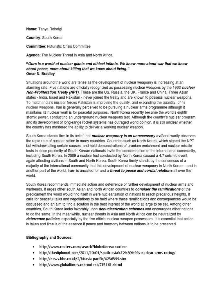 Position Paper Mun | PDF