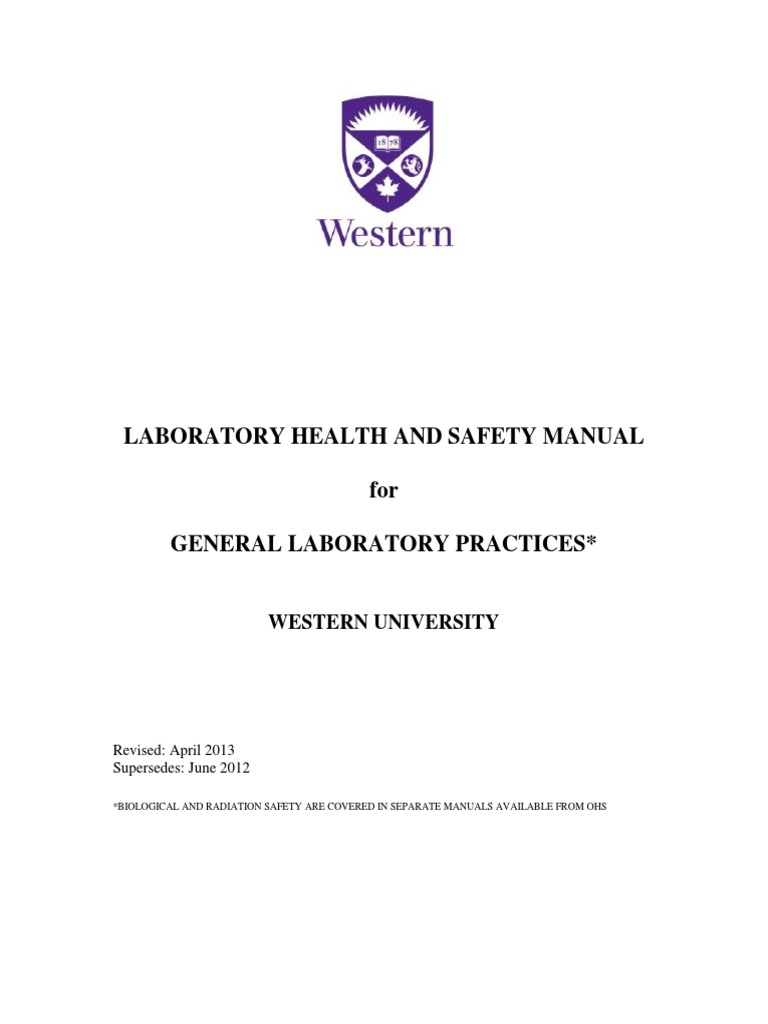 Lab Safety Manual | PDF | Laboratories | Occupational Safety And Health