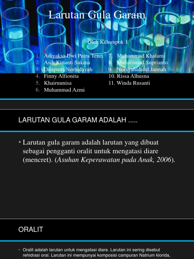 Larutan Gula Garam | PDF