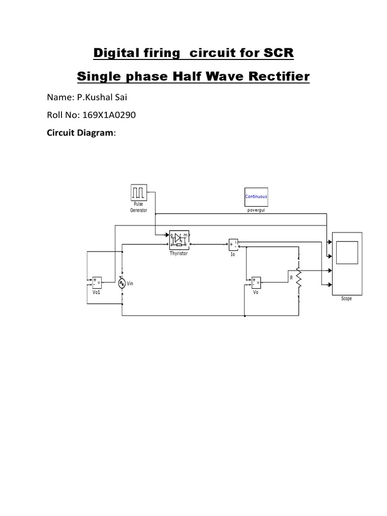 Digital Firing Circuit For SCR | PDF
