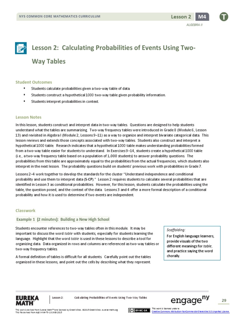 Algebra II m4 Topic A Lesson 2 Teacher | PDF | Common Core State ...