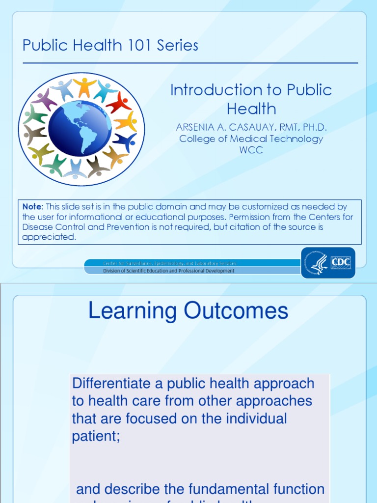 Introduction to Public Health Basics | PDF | Cholera | Public Health
