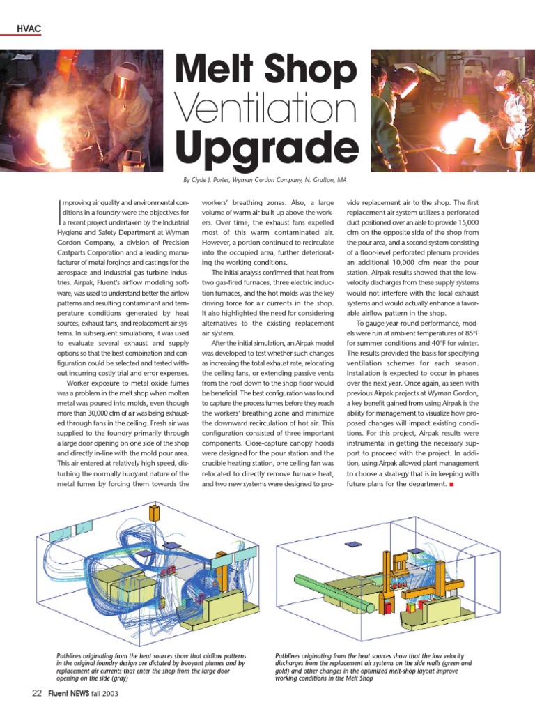 Melt Shop Ventilation Upgrade 2 | PDF | Ventilation (Architecture ...