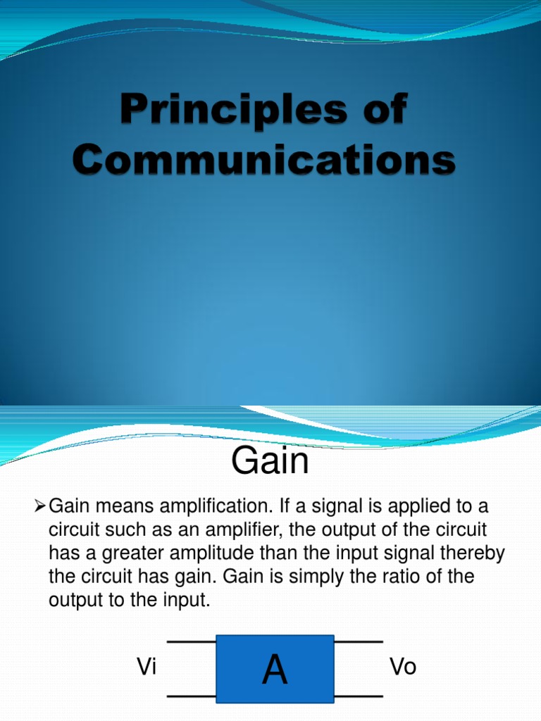 Principles of Communications 2 | PDF | Decibel | Amplifier