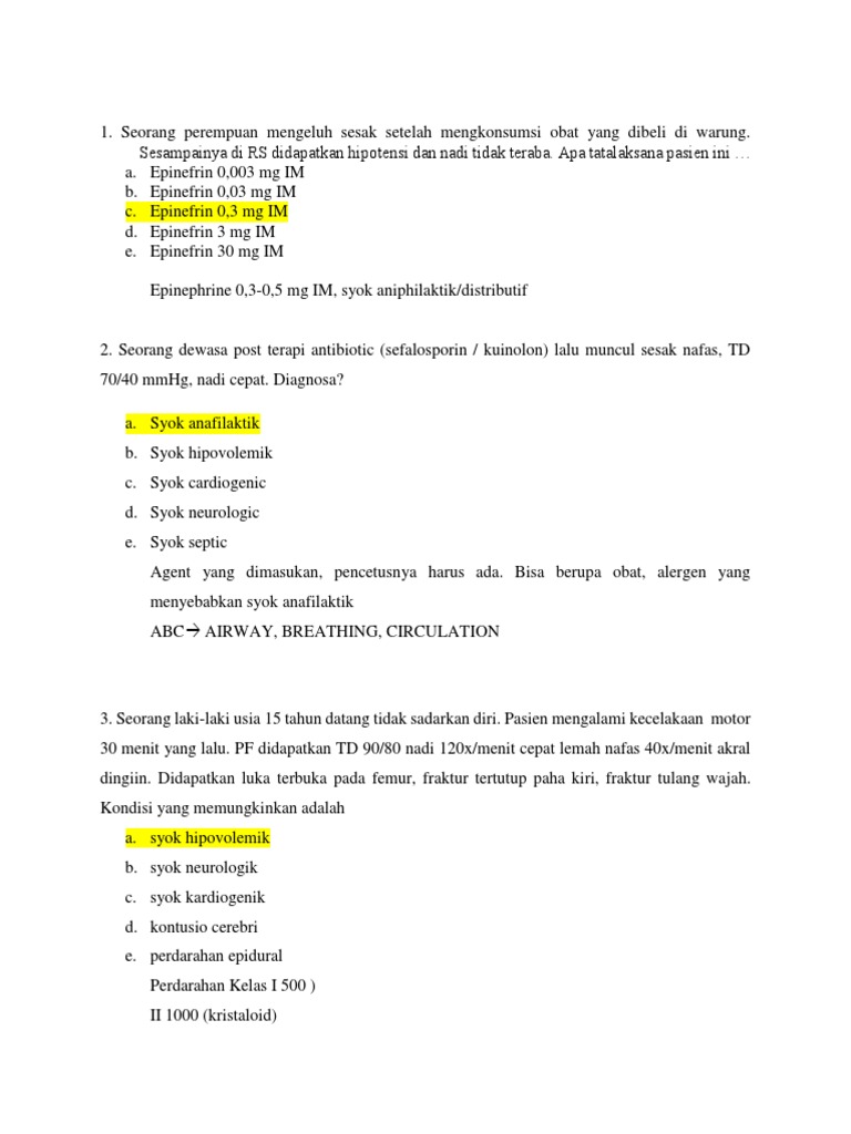 Soal Mentoring Anes | PDF