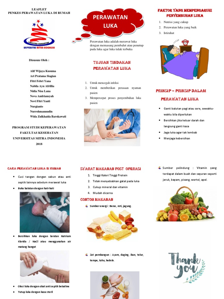 Leaflet Perawatan Luka | PDF