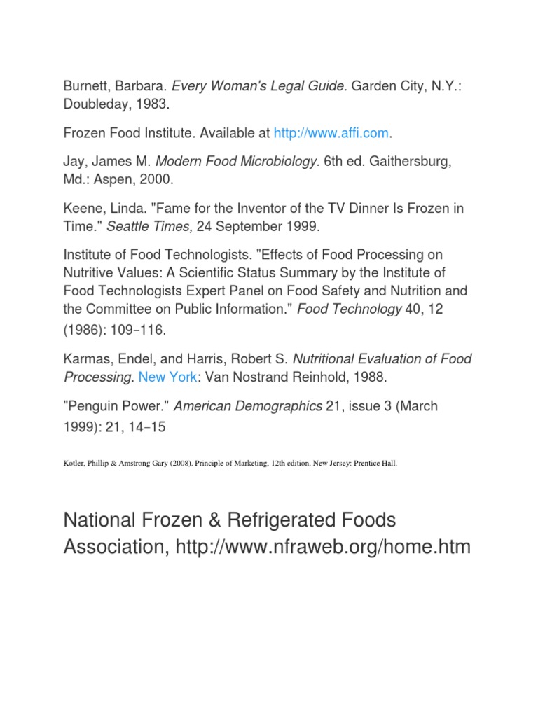 National Frozen & Refrigerated Foods: Every Woman's Legal Guide | PDF