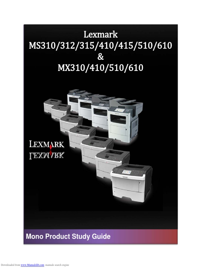 Lexmark ms310 User Guide | PDF | Printer (Computing) | Trademark