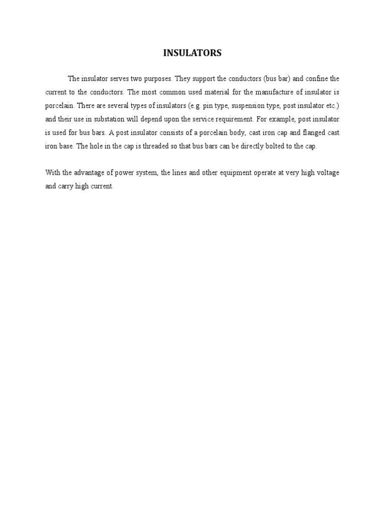 Insulator Pdf