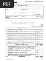 Roller Compactor Inspection Checklist | PDF | Wheeled Vehicles | Car