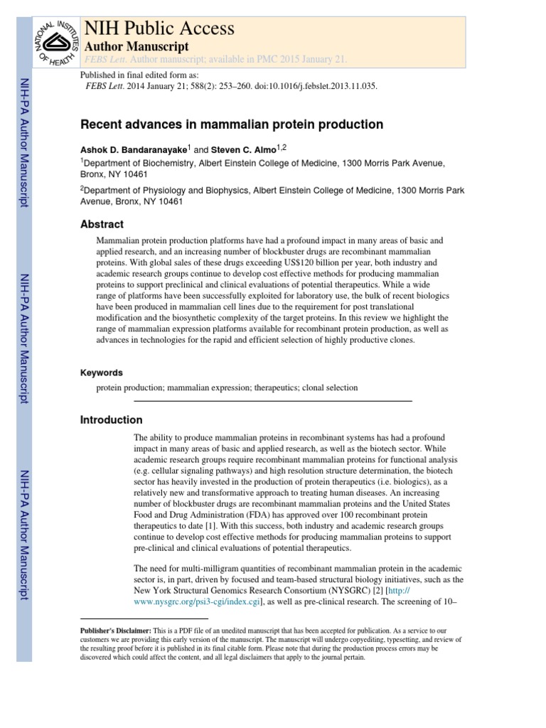 Mammalian Expression Systems | PDF | Hek 293 Cells | Flow Cytometry