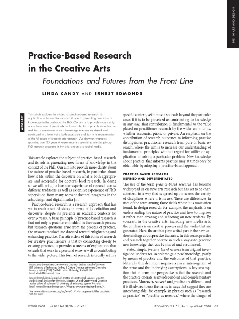 Ok Practice-Based Research PDF | PDF | Knowledge | Design