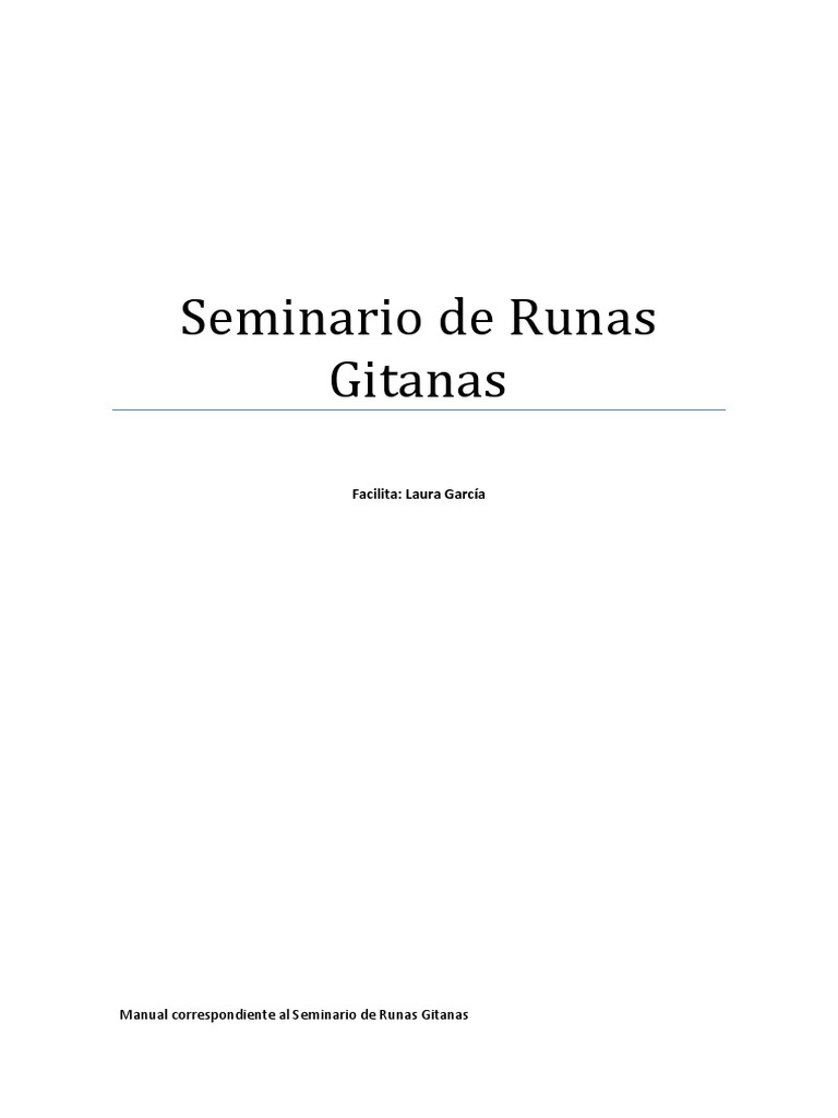 Seminario sobre las Runas Gitanas: Una guía introductoria a las runas ...