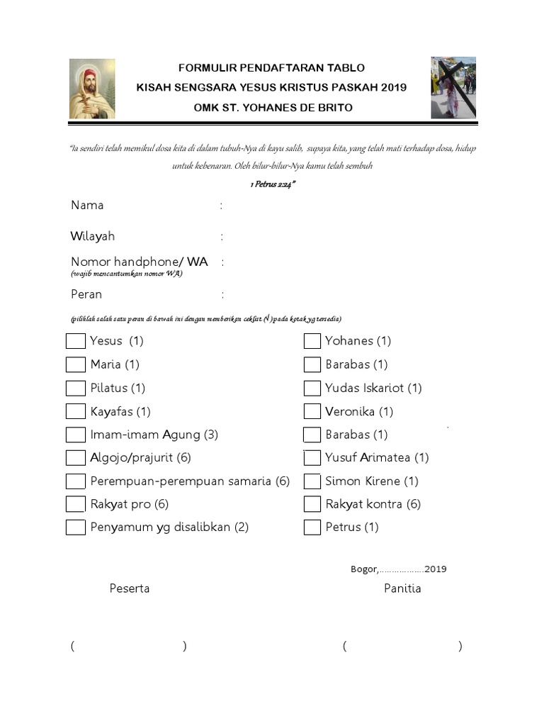 Formulir Pendaftaran Open Casting Fixxx | PDF