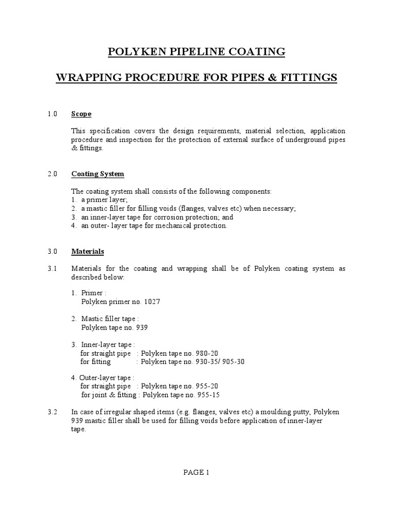 Wrapping Method | PDF | Pipe (Fluid Conveyance) | Mechanical Engineering
