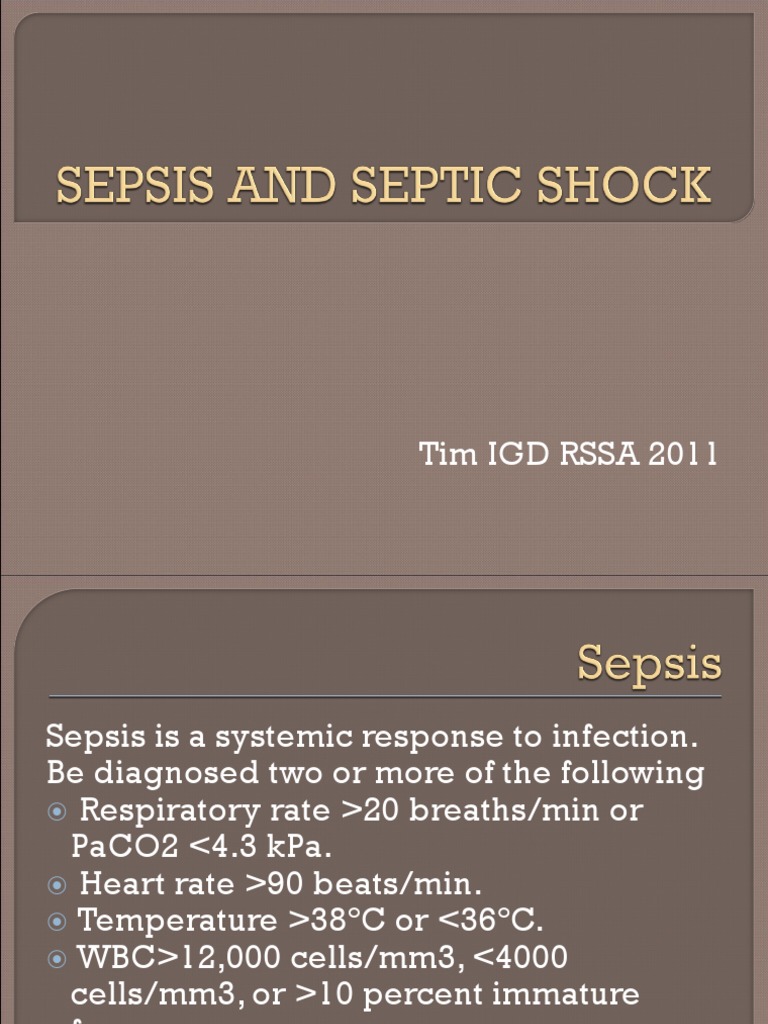Sepsis and Septic Shock | PDF | Shock (Circulatory) | Sepsis