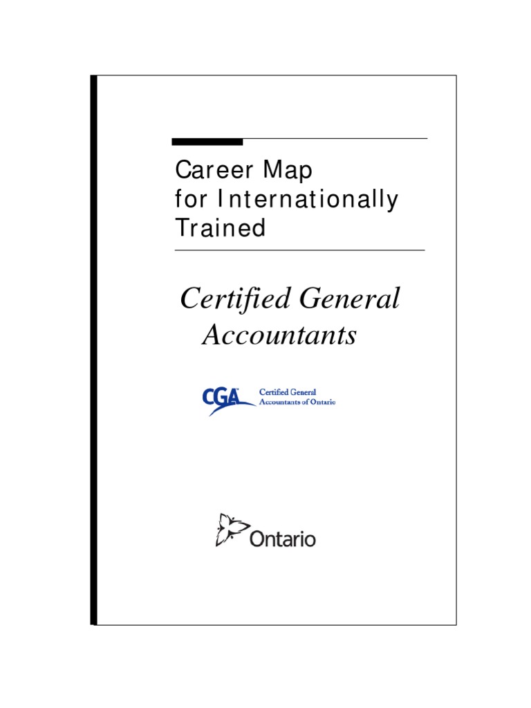 Certified General Accountants: Career Map For Internationally Trained ...