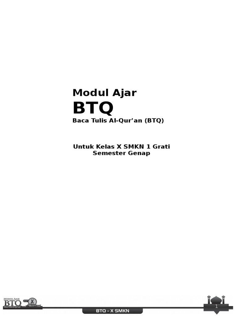Modul BTQ | PDF