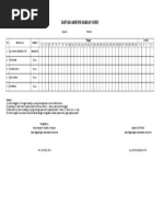 Format Absen Guru PAUD Excel 2024-2025 | PDF
