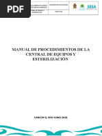 Manual Del Area de Ceye 2019 | PDF | Detergente | Esterilización ...