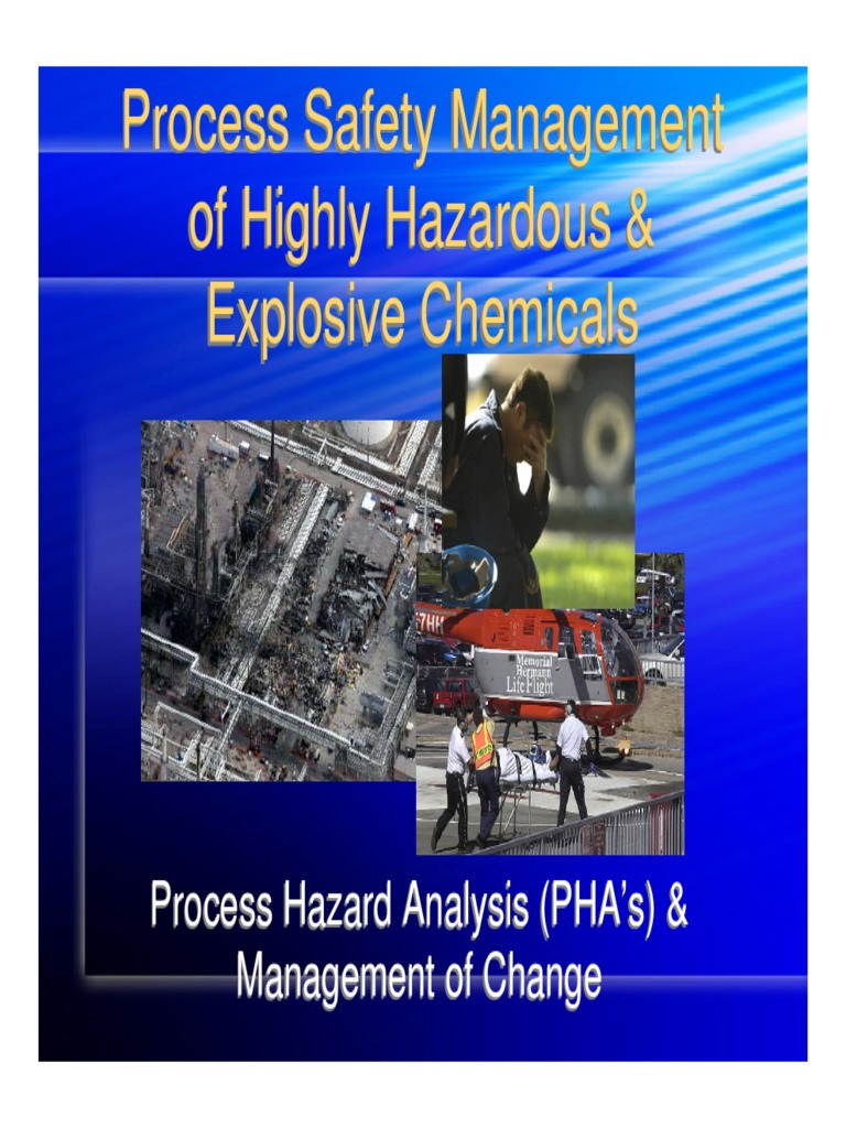 Process Safety Management of Highly Hazardous & Explosive Chemicals ...