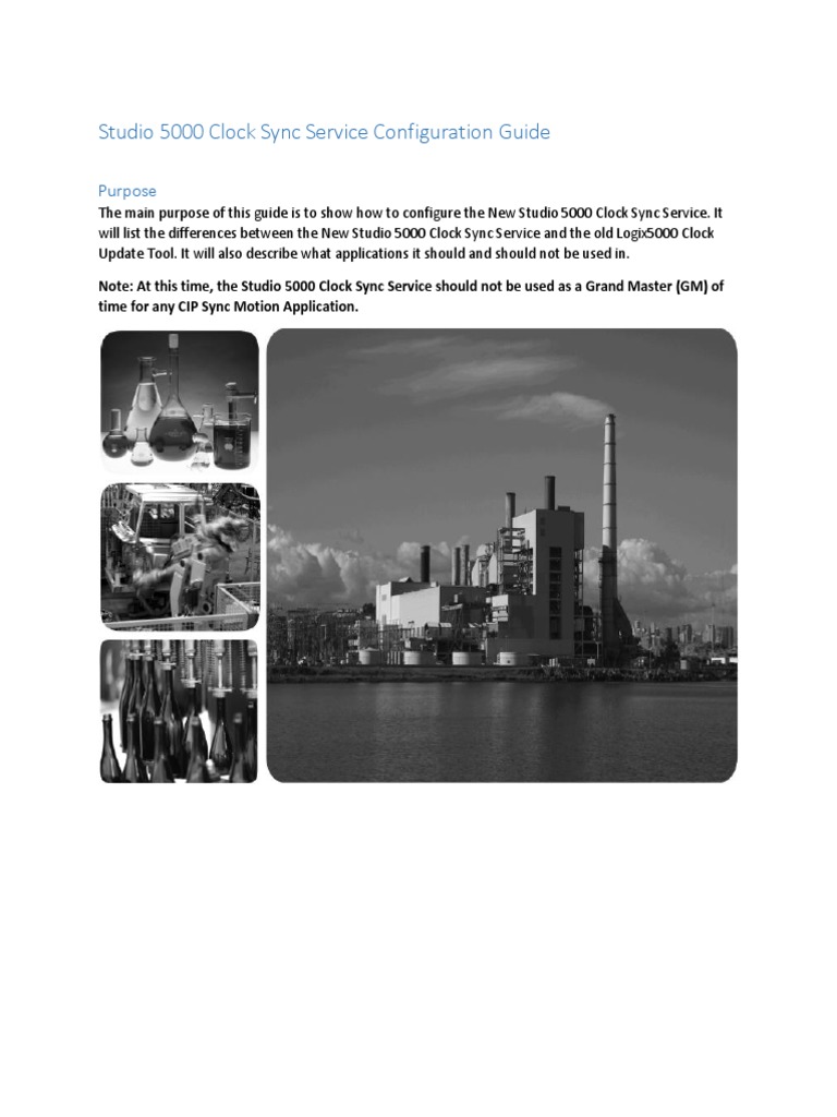 Studio5000 Clock Sync Service Config. Guide - KB641235 - 3!11!15 | PDF ...