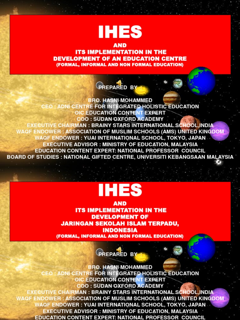 Ihes Edu Centre Set Up - Jsit 2018 | PDF | Curriculum | Behaviorism
