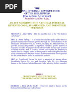 NATIONAL INTERNAL REVENUE CODE OF 1997 As Amended by Republic Act | PDF ...