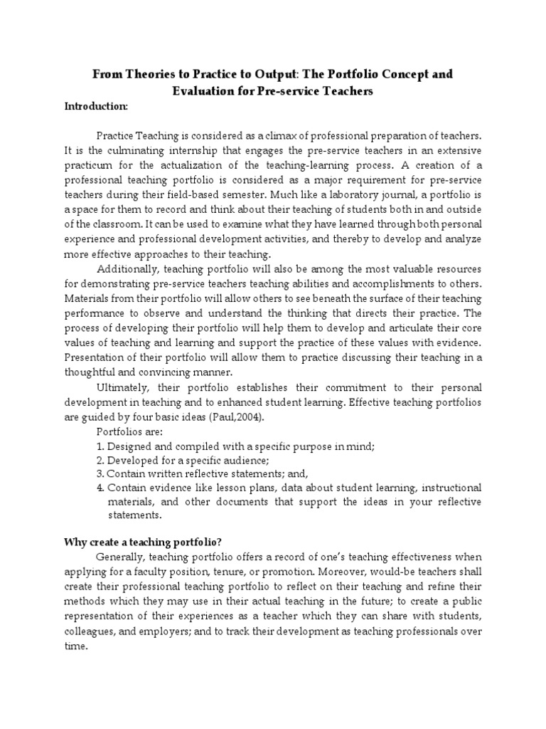 From Theories To Practice | PDF | Teachers | Lesson Plan