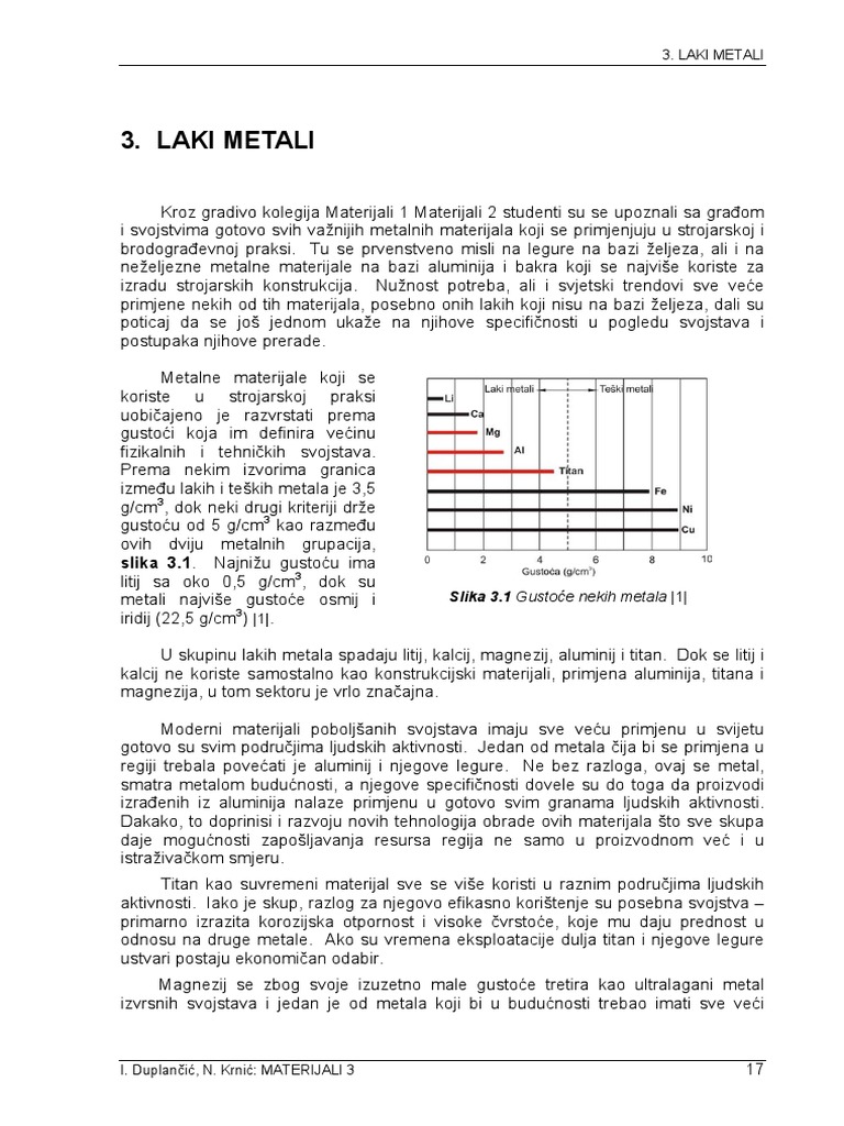 6-Materijali 3 2009 Laki Metali Aluminij Kon | PDF
