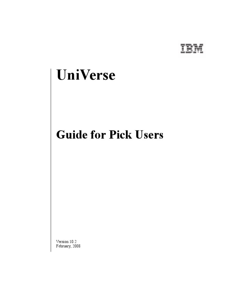 IBM Universe Pick | PDF | Application Programming Interface | Bracket