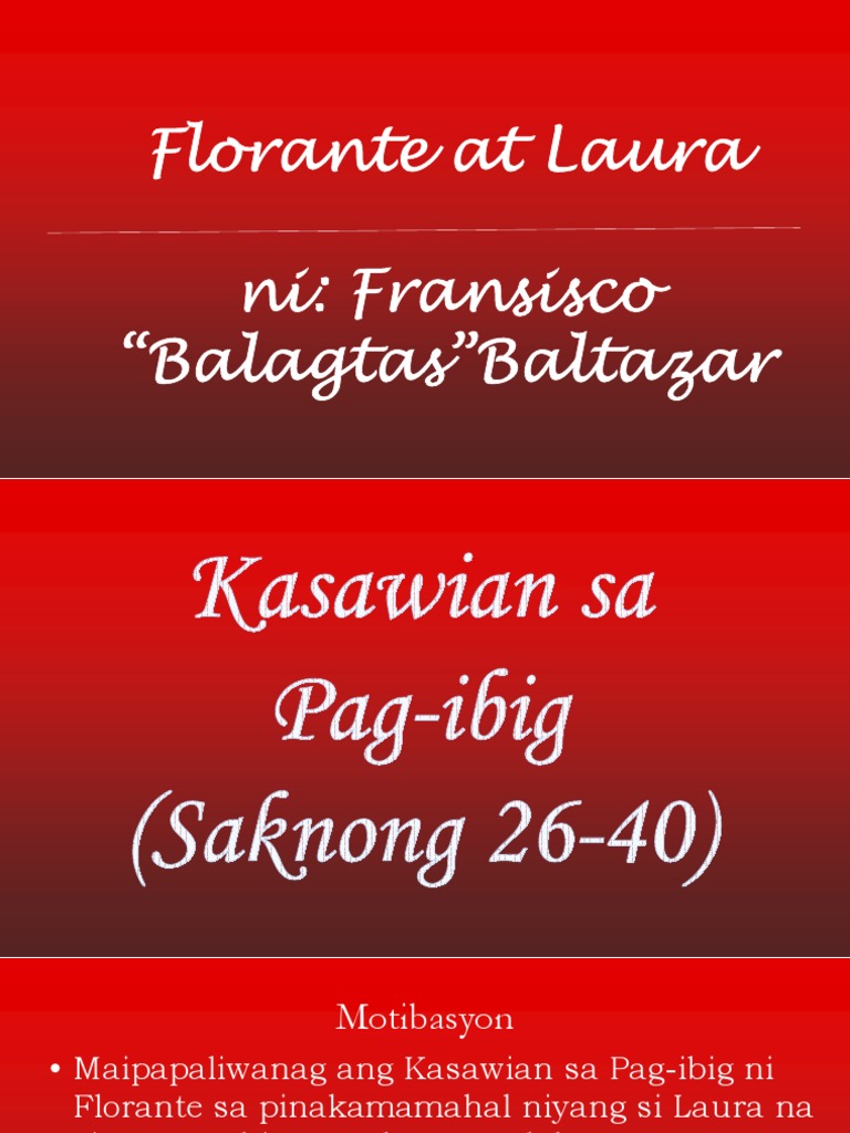 Florante at Laura (26-40) | PDF