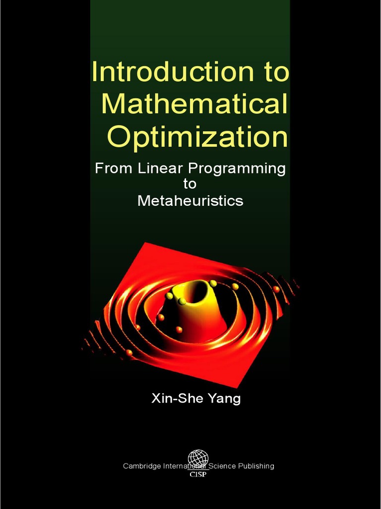 Mathematical Optimization Linear Program Pdf Eigenvalues And 6080