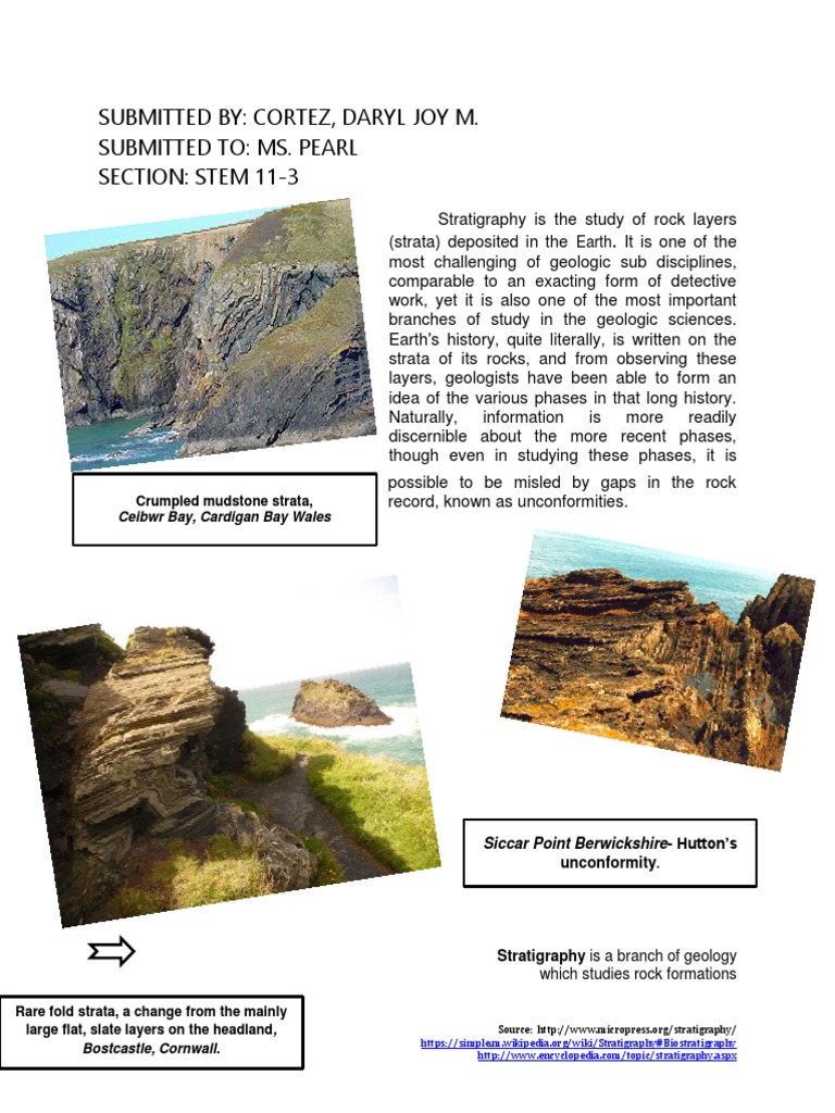 Science Assignment | PDF | Stratigraphy | Geology